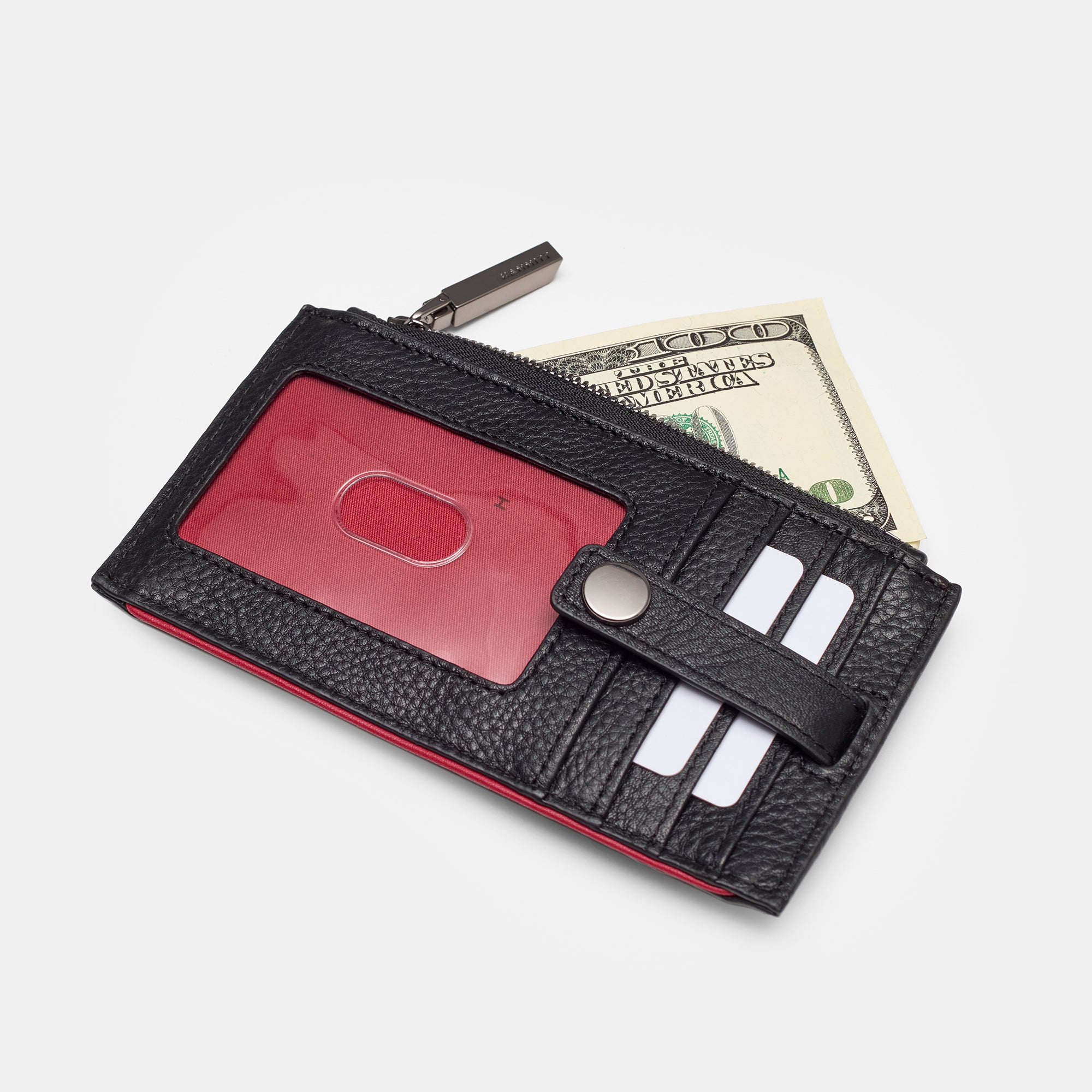 210 West Black | Women's Thin Leather Wallet/Card Holder | Hammitt ...
