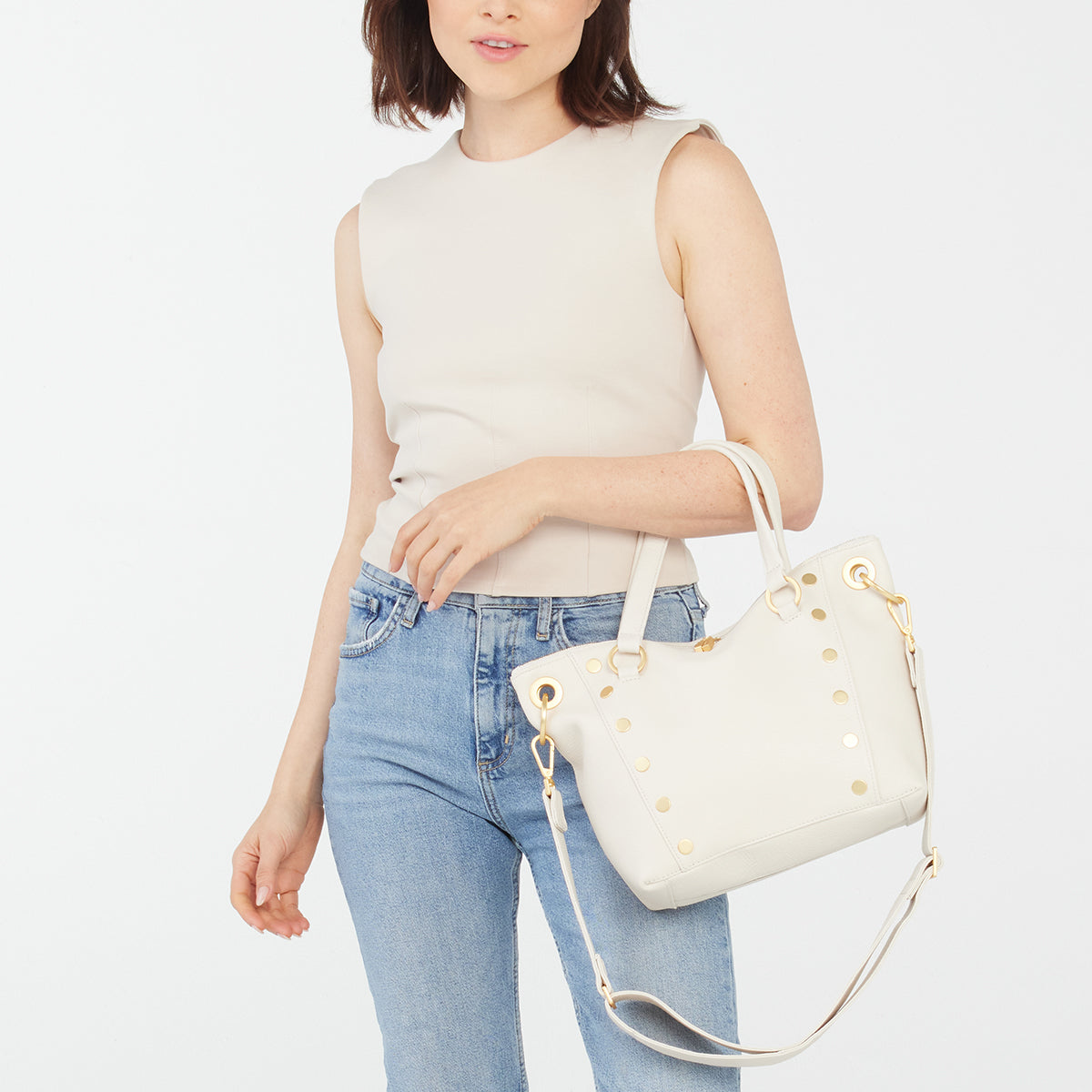 Daniel | Calla Lily White/Brushed Gold | Med 840220513177 – HAMMITT