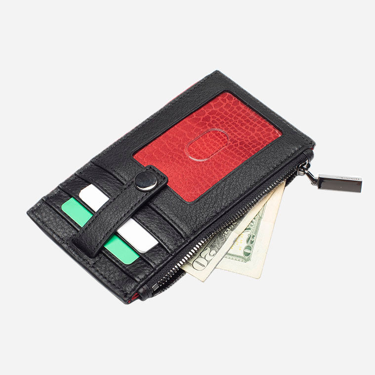 210 West Black | Women's Thin Leather Wallet/Card Holder | Hammitt ...