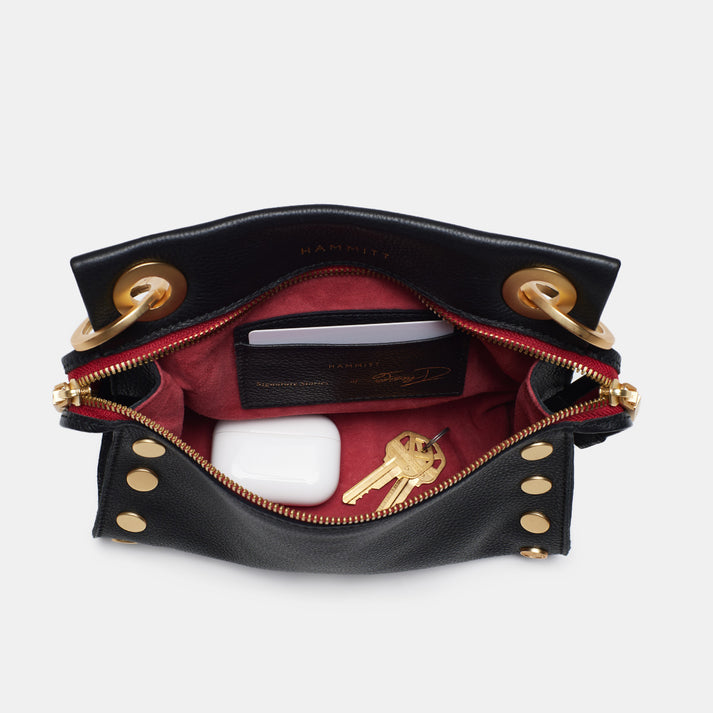 Tony Signature | Black/Brushed Gold Red Zip | Sml 840220511982 – HAMMITT